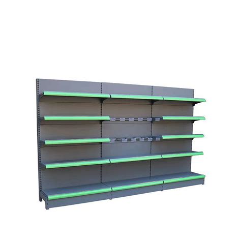 Modern Metallic Supermarket Shelves Retail Commodity Display Shelves