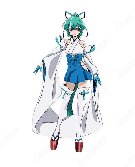 魔法少女にあこがれて マジアアズール薄氷巫女 コスプレ衣装 巫女服 Costowns