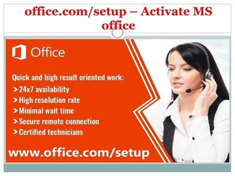 PPT Office Com Setup Activate MS Office PowerPoint Presentation Free Download ID