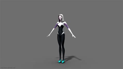 Spider Gwen Rig Legacy Free 3d Model Rigged Cgtrader