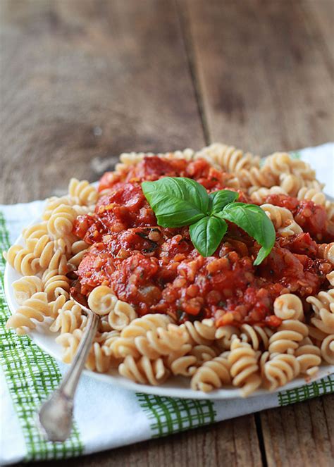 Rotini With Spaghetti Sauce
