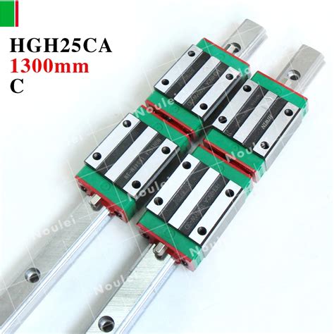 Hiwin Linear Guide 1300mm2pcs Hgr25 Linear Guide Rail4pcs Hgh25ca Cnc