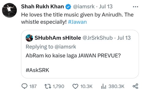 Shah Rukh Khan Reveals Son Abrams Favourite Song From His Film