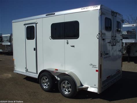 Horse Trailer 2018 Merhow Bronco 2 Horse Warmblood Straight Load