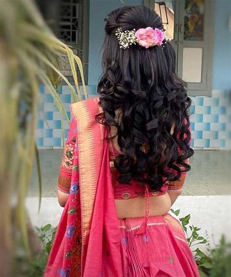 100 Curly Hairstyles For Lehenga 2025 Indian Tailoringinhindi