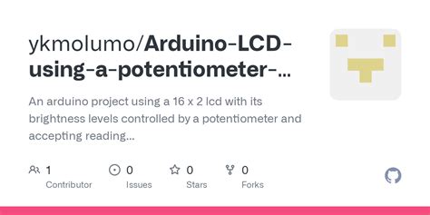 Github Ykmolumoarduino Lcd Using A Potentiometer And Keypad An