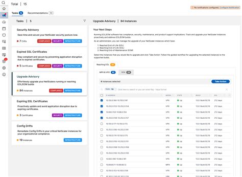 Actionable Tasks And Recommendations Netscaler® Console Service