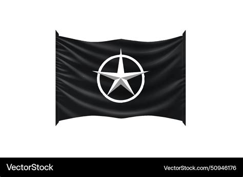 Flat Flag Of Nato Icon Symbol Royalty Free Vector Image