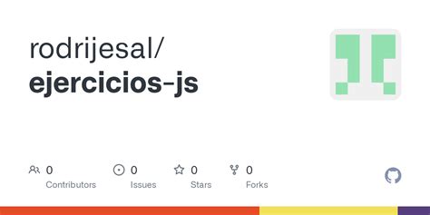 GitHub Rodrijesal Ejercicios Js