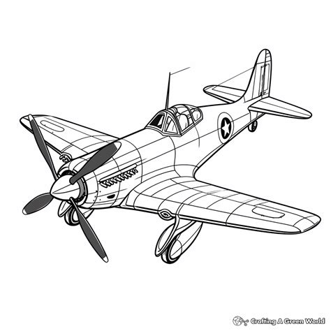 Coloring Book Pages Of F16 Plane 2025