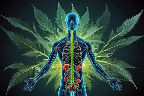 Cbd And The Endocannabinoid System Is Work Premium Ai Generated Image