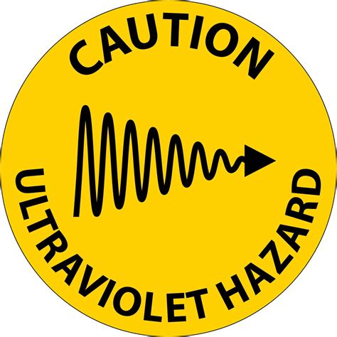 Caution Ultraviolet Light Hazard Label On White Background 11892246