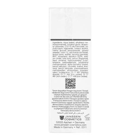 Buy Janssen Cosmetics Demanding Skin Optimal Tinted Complexion Cream ...