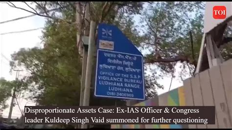 Disproportionate Assets Case Ex Ias Officer And Cong Leader Kuldeep