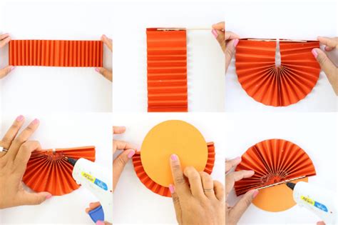 آموزش ساخت کاردستی بادبزن کاغذی و تزیینی برای کودکان با تم تابستانی