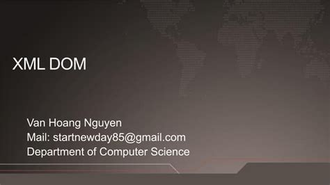 xml dom ppt