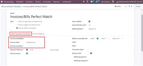 Reconciliation Models Within The Odoo 16 Accounting App