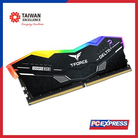 Team 16gb 1x16gb Ddr5 6000mhz Tforce Delta Rgb Memory Module Black