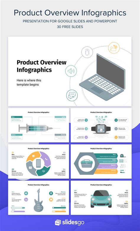 Free Product Overview Infographics For Google Slides And PowerPoint