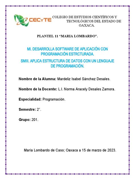 Arreglos Pdf Programación De Computadoras Estructura De Datos