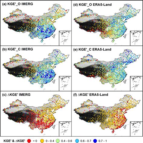 Spatial Distributions Of Kgeʹo Kgeʹc And ∆kgeʹ For Imerg And Era5