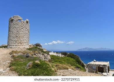 Drakano Fortress Ikaria High Limestone Tower Stock Photo 2270729911
