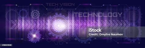 Futuristic Digital Technology Background Stock Illustration Download
