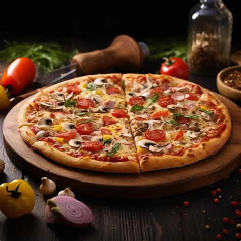 Premium Ai Image Delicious And Hot Pizza Generative Ai