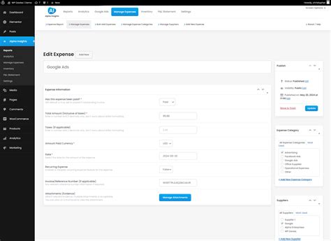 Woocommerce Expense Management Wp Davies