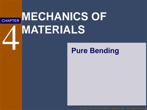 SOLUTION: Mechanics of materials chapter 4 pure bending - Studypool