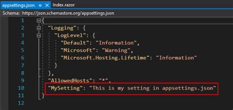 C Csharp Net Core Appsettingsjson Learningkoala