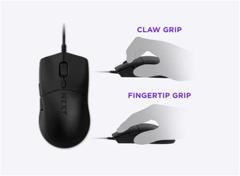 Nzxt Lift 2 Symm Wired Gaming Mouse White Ms 001nw 04 Mwave