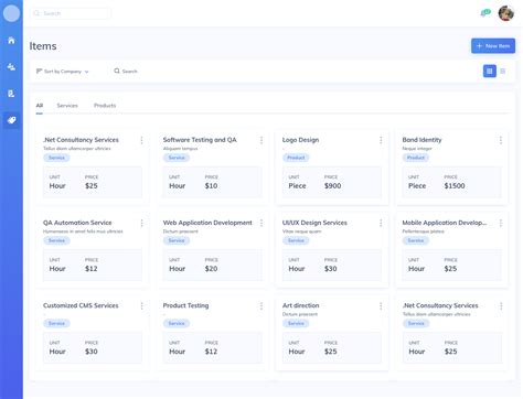 Invoice Items Ui Design By Ildiko Gaspar On Dribbble