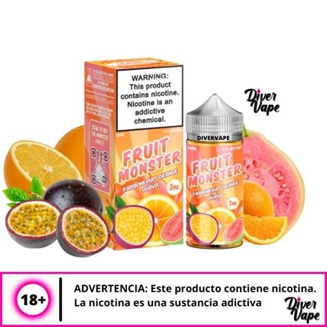 Frozen Fruit Monster Passionfruit Orange Guava Divervape Tienda De