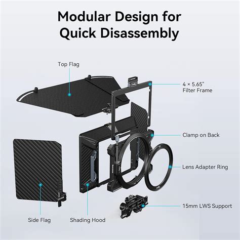 Buy Smallrig Matte Box Multifunctional Modular Φ114mm Basic Kit For