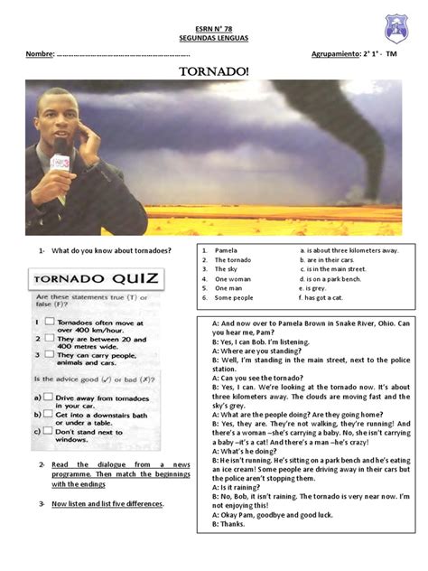 Unit 2 Class 2 Tornado Pdf Tornadoes Severe Weather And