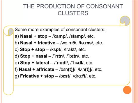 Consonant Clusters Pptx
