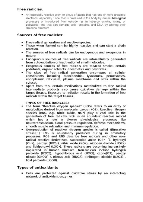 Free Radicles Free Radicles An Especially Reactive Atom Or Group Of Atoms That Has One Or