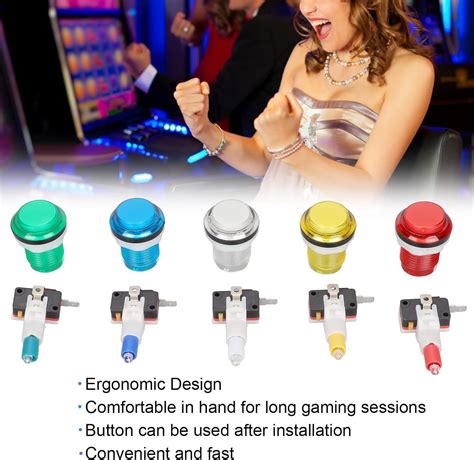 Kafuty 1 Arcade Game Push Button 32mm Led Illuminated Push Buttons With