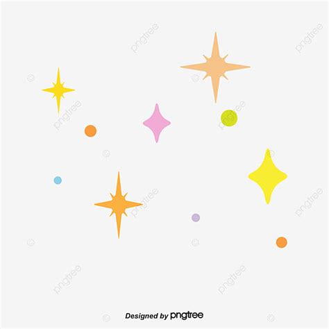 밝은 색깔의 별 반짝이 일러스트 스타 클립 아트 다이아몬드 스타 색깔 Png 일러스트 및 벡터 에 대한 무료 다운로드