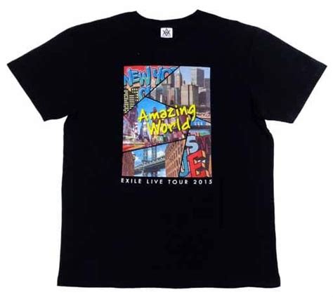 駿河屋 Exile Ny Tシャツ ブラック Mサイズ 「exile Live Tour 2015 “amazing World”」（tシャツ）