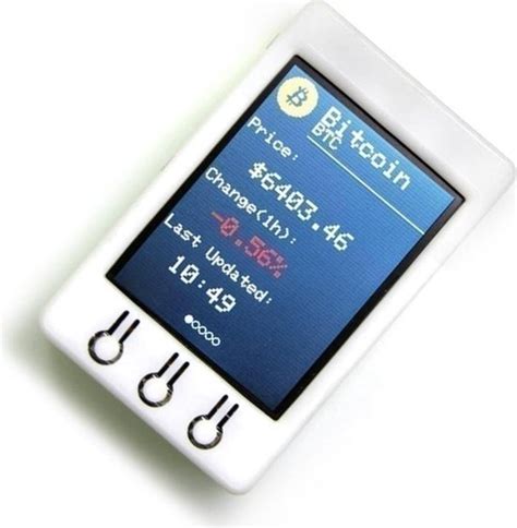 Wemos® Ttgo T Watcher Btc Ticker Esp32 Voor Arduino Bitcoin Prijs