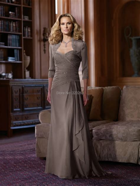 Western Country Mother Of The Bride Dresses With Jacket Floor Length