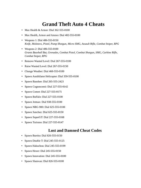 Grand Theft Auto 3 Pc Cheat Codes 1pdf