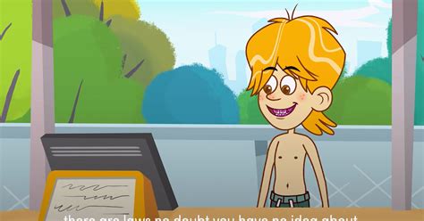 Shirtless Drawn Cartoon Boys And Men Max And Other Boys In Swimming Trunks