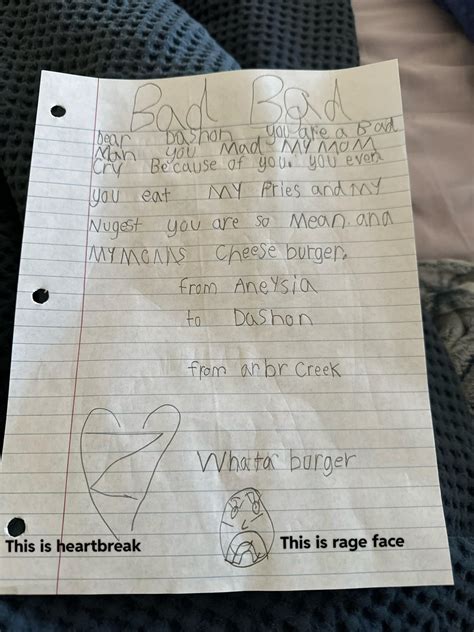 My Daughters Letter To The Man Who Stole Her Whataburger Order Rskipcart