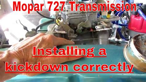 How To Install A Kickdown Cable at Molly Taveras blog