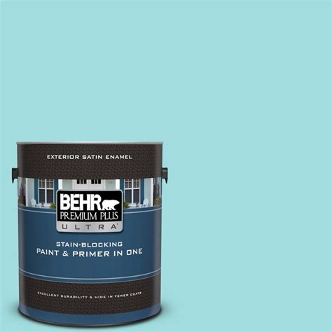BEHR Premium Plus Ultra 1 Gal 500A 3 Aqua Spray Satin Enamel Exterior