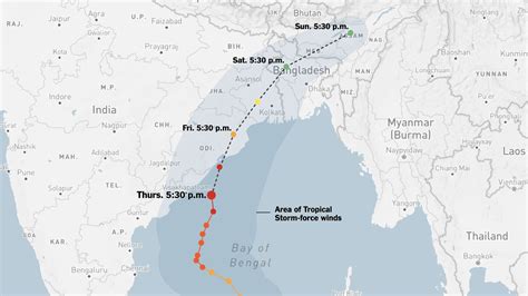 Live Tracking Map Cyclone Fani Approaches India The New York Times
