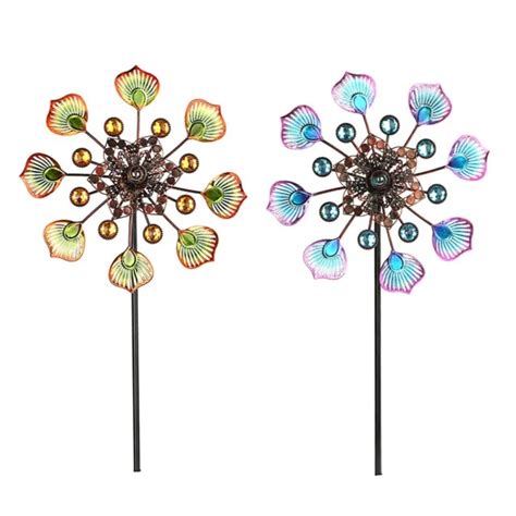 MOULIN VENT En M Tal Paon D Coration De Jardin Ext Rieur 90 Cm Ornement